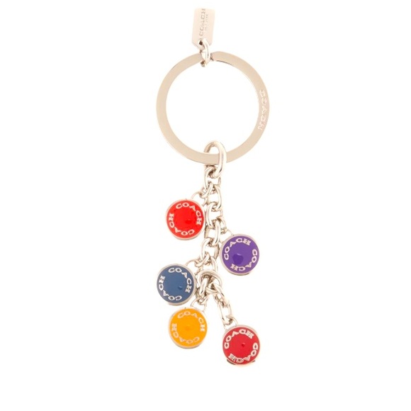 Coach | Accessories | Coach Multi Color Silver Key Ring F63982 | Poshmark